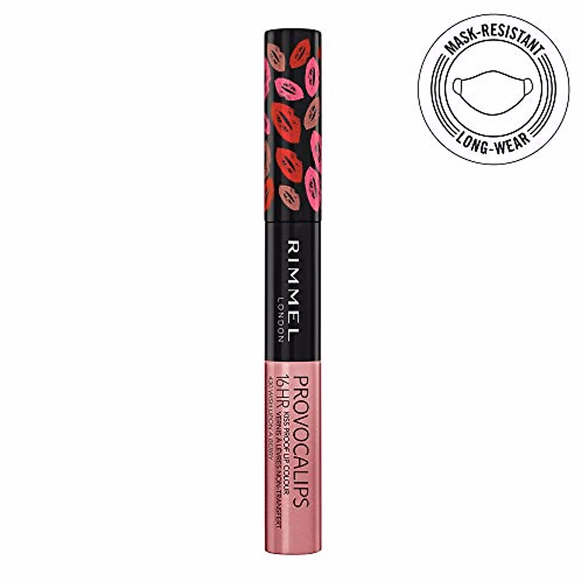 Rimmel London Provocalips 16hr Kiss-Proof Lip Color - Two-Step Liquid Lipstick to Lock in Color and Shine - 430 Wish Upon A Berry, .14 fl.oz.
