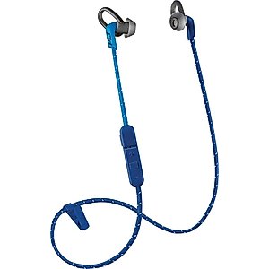 Plantronics Backbeat FIT 305 Bluetooth Wireless in-Ear Sports Headphones with Water/Sweat-Resistance and Noise Isolation, Blue (Non-Retail Packaging)