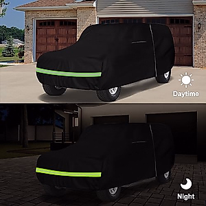 Waterproof Car Cover Compatible with Chverolet K5 Blazer/GMC Jimmy 1969-1991 210T All Weather Classic Car Covers with Zipper Door for Snow Rain Dust Protection