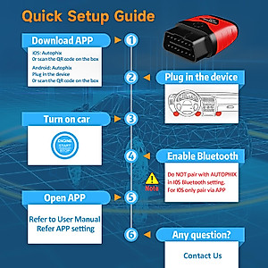 AUTOPHIX 3210 Bluetooth OBD2 Scanner Enhanced Wireless Car Code Readers Auto Scan Tools Diagnostic Scanner with Battery Performance Test Check Engine Light Exclusive APP for iPhone, iPad & Android