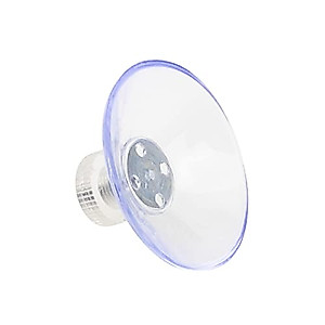 Rrina 12Pcs PVC Suction Cups with Screws M5 Thread Transparent 1.6" Diameter Sucker Cup with Knurled Nut for Bathroom Kitchens