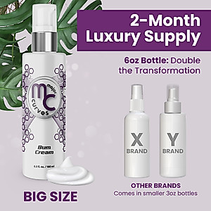 Major Curves Bum Cream - Get that Brazilian BumBum Booty Fast, Helps Lift, Tone, Tighten and Reduce Appearance of Cellulite - 2 Month Supply, Huge 6oz Bottle