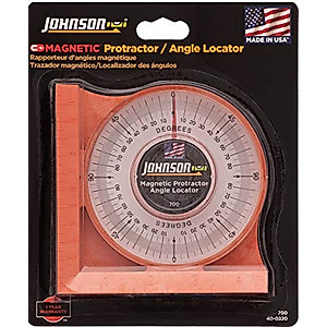 Johnson Level & Tool 700 Magnetic Angle Locator, Orange, 1 Locator