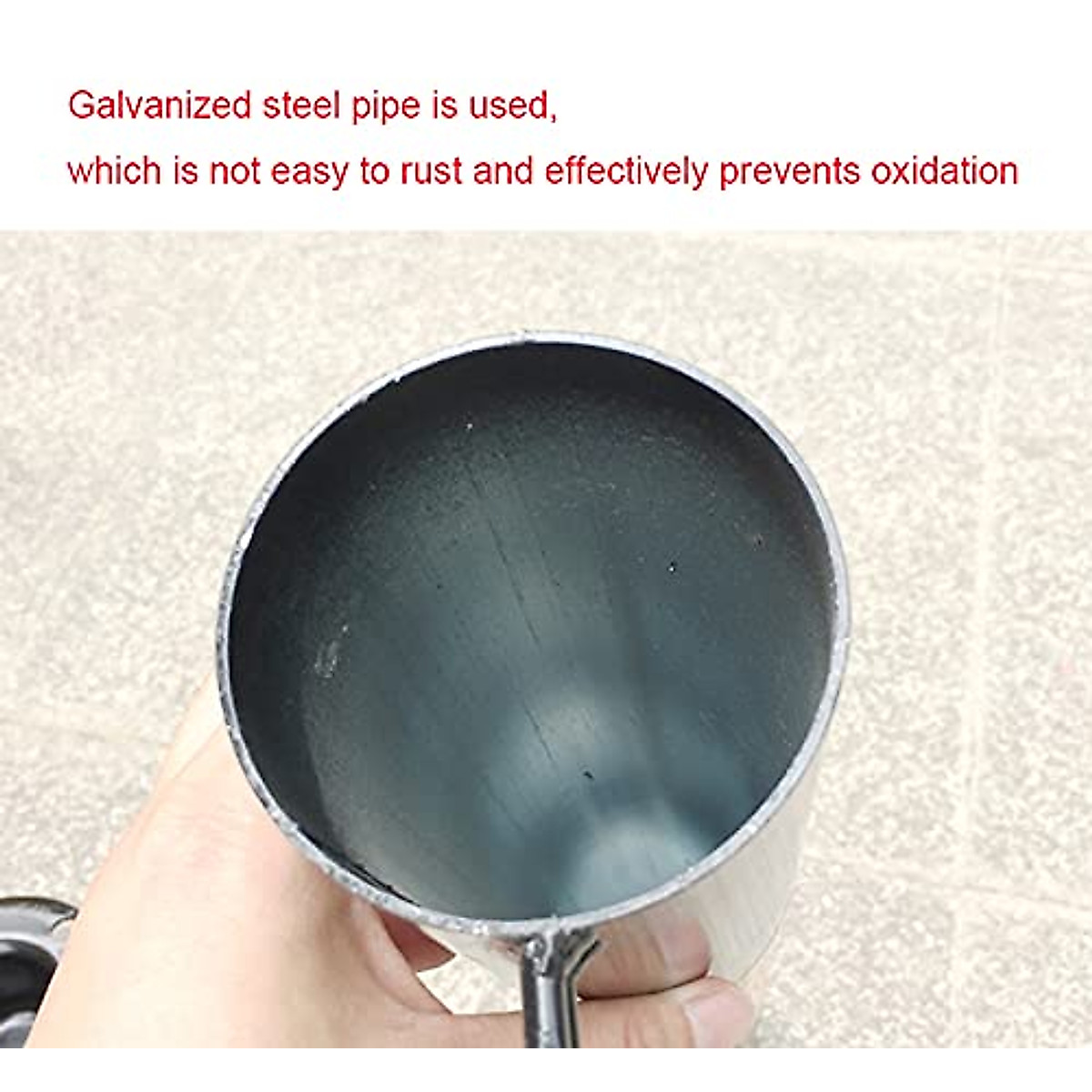 2pcs Security Bollard with Removable Base,Durable Metal Car Parking Space Lock Bollard 50cm Protects Your Parking Space