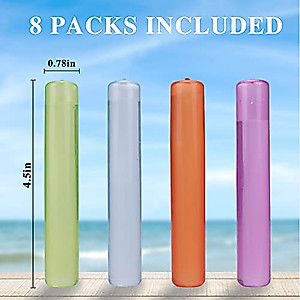 SHENGQIPC Water Bottle Ice Stick, Reusable Ice Sticks for Water Bottles, Ice Pack for Bottles, Pack of 8, Colorful