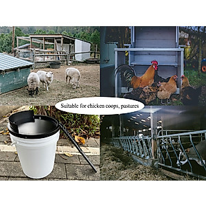 Bucket Lid Mouse Trap Metal 5 Gallon Bucket lid,Strong Metal Material That Cannot be Bitten, auto Reset, Repeat Catch, Indoor Outdoor, Reusable 5 Gallon Bucket Lid, (1Pack) (1) (1)