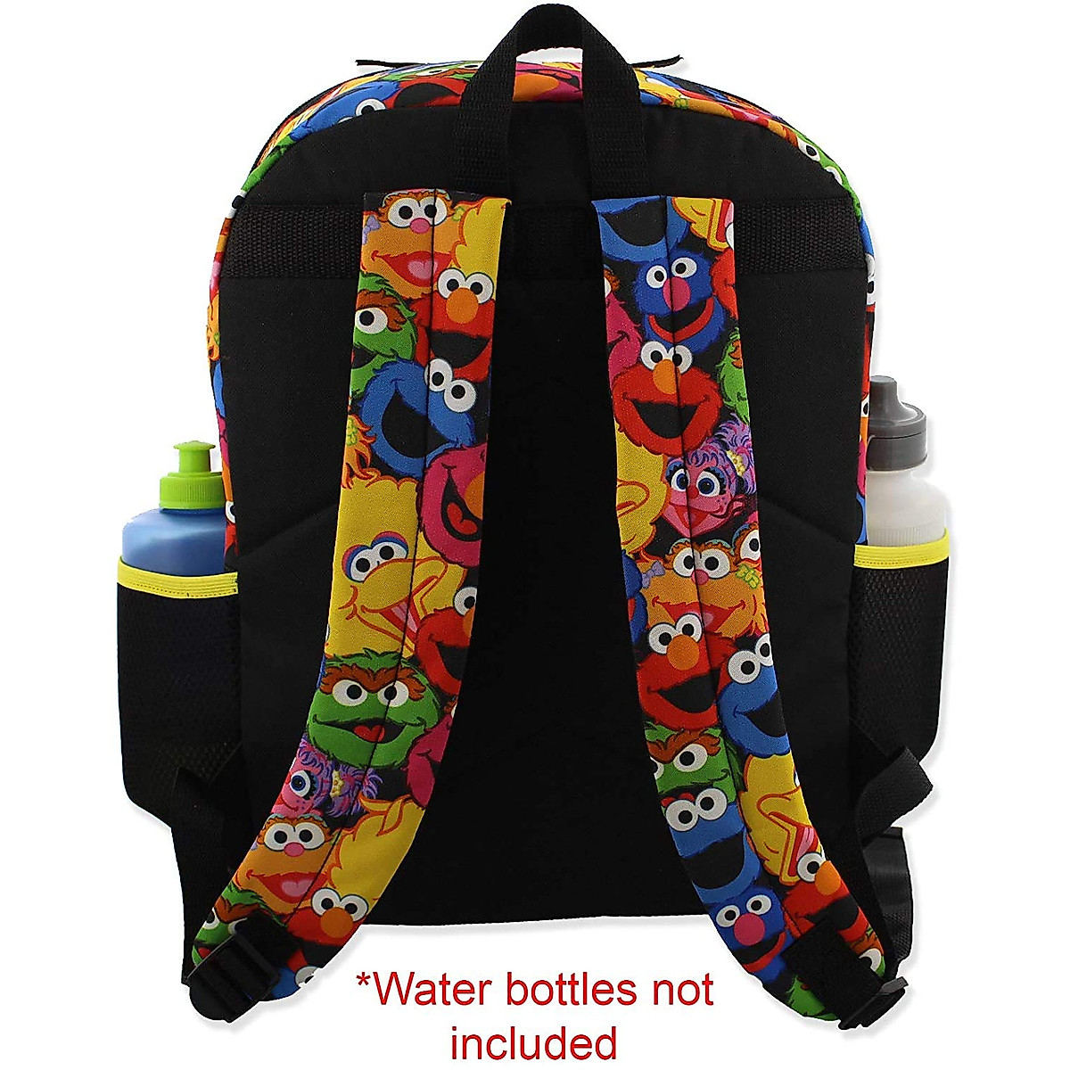 Sesame Street Boys Girls 5 piece Backpack Lunch Bag and Snack Bag School Set (One Size, Blue/Multi)