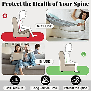 Znnam Couch Cushion Support for Sagging Cushions, 21'' x 22'' Heavy Duty Solid Wood Sofa Cushion Support, Adjustable Thickened Wood Board Inserts, Fixing & Protecting Sagging Sofas Cushion