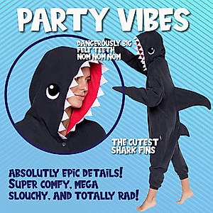 Funziez! Adult Onesie Halloween Costume - Animal and Sea Creature - Plush One Piece Cosplay Suit for Adults, Men and Women