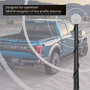 Short Antenna for Ford F150 2009-2024, Ford F250 F350 2017-2024, Truck Antenna Ford F150, 7 Inch F250 F350 Bronco Stubby Antenna Replacement, Ford F150 Accessories