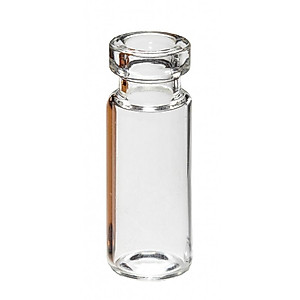 JG Finneran 32011L-1232 Borosilicate Glass Big Mouth Crimp Top Vials, 2ml Capacity, 12mm Diameter, 32mm Height, 11mm Crimp, Clear (Case of 1000)