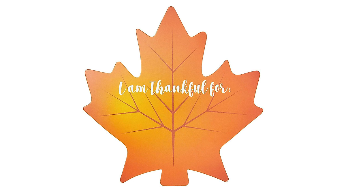 Thankful for Table Place Cards - 50 Pack for Thanksgiving Decor