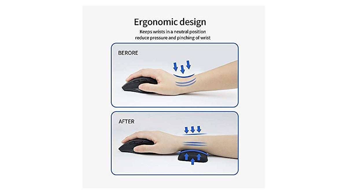 Vaydeer Mouse Wrist Rest Pad for Comfort & Relief