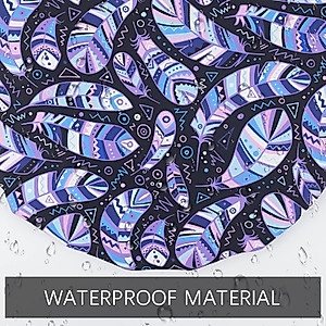 POZILAN Luxury Shower Cap for Women, Waterproof Reusable Shower Caps Double Layers Soft Silk Satin Lined, Extra Large for Long Hair, Adjustable for Most Heads Size