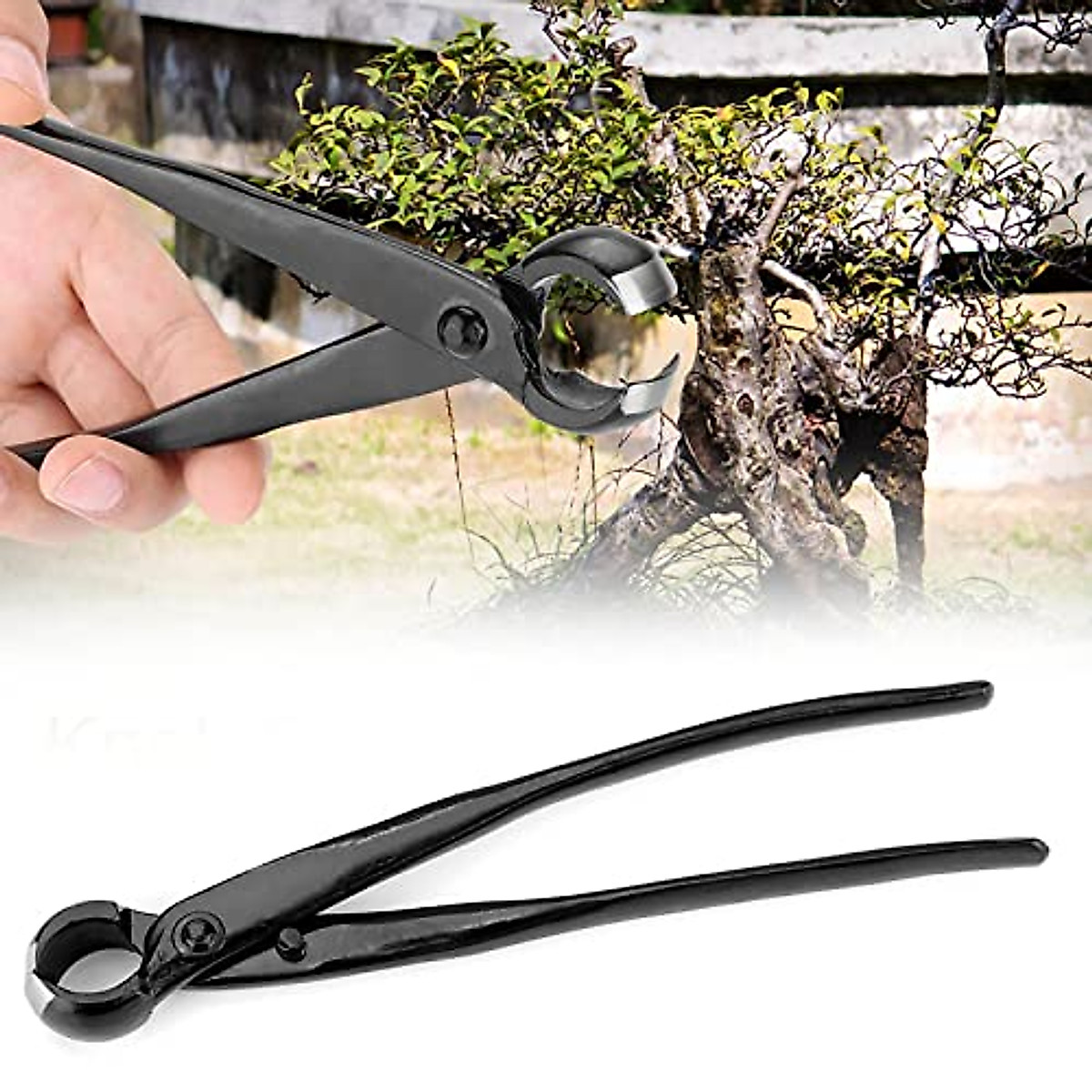 ZPSHYD Bonsai Concave Branch Cutter, 210mm/8.27 inch Manganese Steel Alloy Knob Branch Cutter Garden Branch Cutter Bonsai Tools Garden Concave Pruner (210mm)