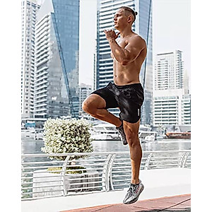 CANGHPGIN 2 Pack Mens Workout Athletic Shorts 7 inch Inseam Quick Dry Hiking Shorts Men Lightweight Sports Gym Shorts Running
