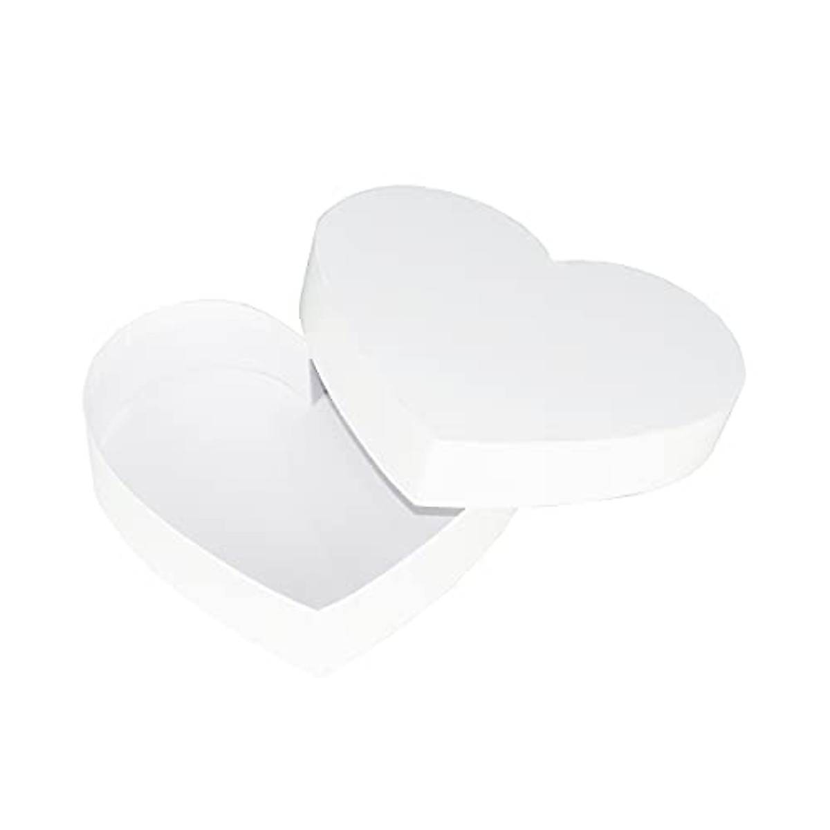 WENPACK Empty Heart Shaped Gift Box Strawberry Packaging (White)