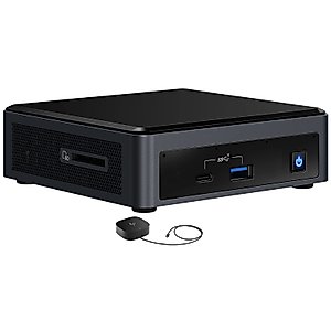 Intel NUC 10 NUC10i7FNKN Home & Business Mini Desktop i7-10710U 6-Core, 64GB RAM, 1TB m.2 SATA SSD, Integrated Graphics, WiFi, Bluetooth, HDMI, USB 3.1, SD Card, Black, Win 10 Pro