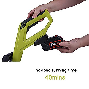 Koreyosh 20V 10inch Cordless Electric Cultivator with 2Ah Battery and Fast Charger,Electric Garden Tiller/Cultivator