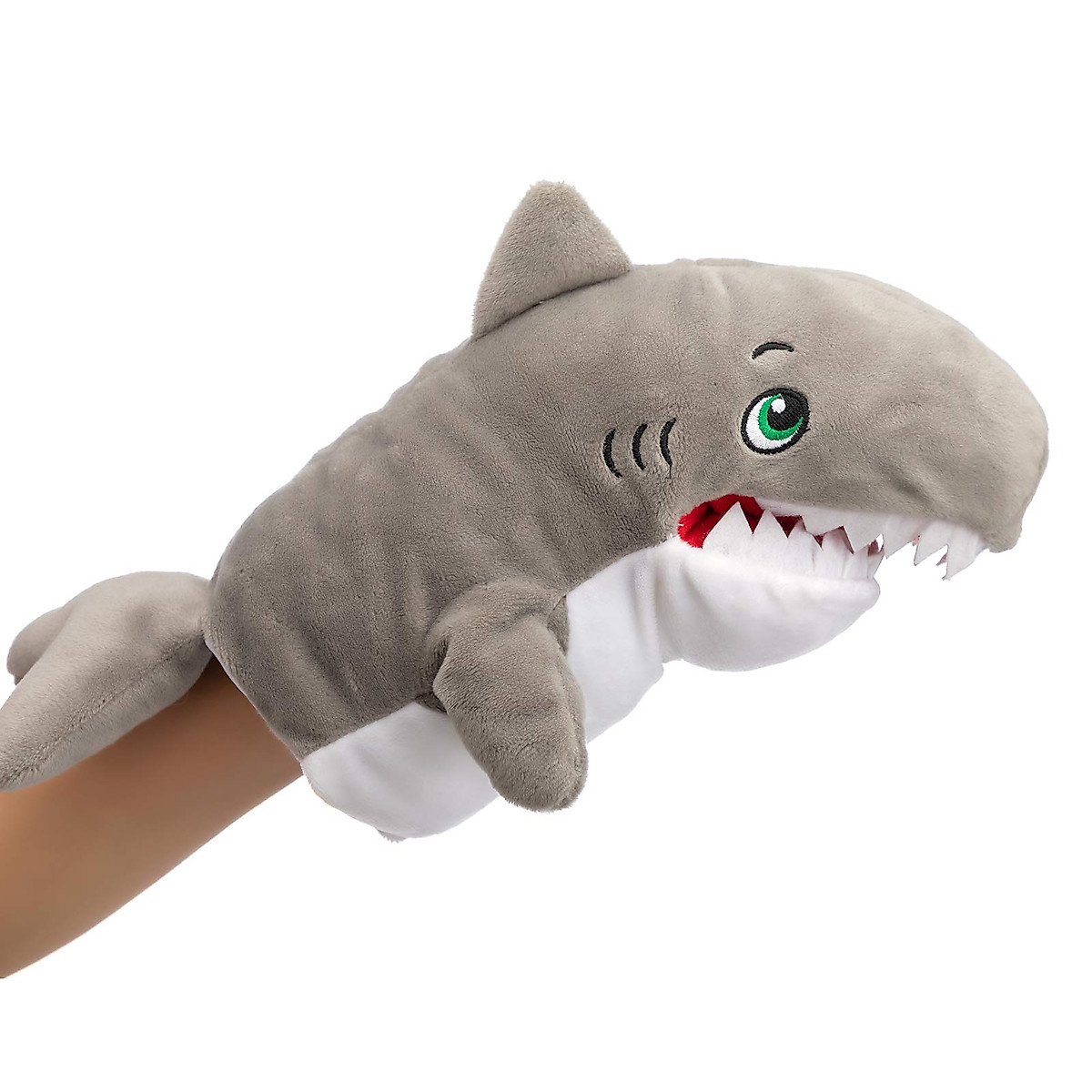 HollyHOME Shark Hand Puppets Stuffed Ocean Animals Hand Puppet Plush Animal Toys 13 Inches