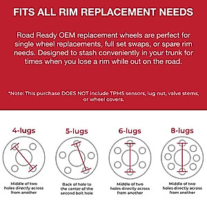 For 2015-2018 Ford Focus 16 Inch Painted Silver Rim - OE Direct Replacement - Road Ready Car Wheel