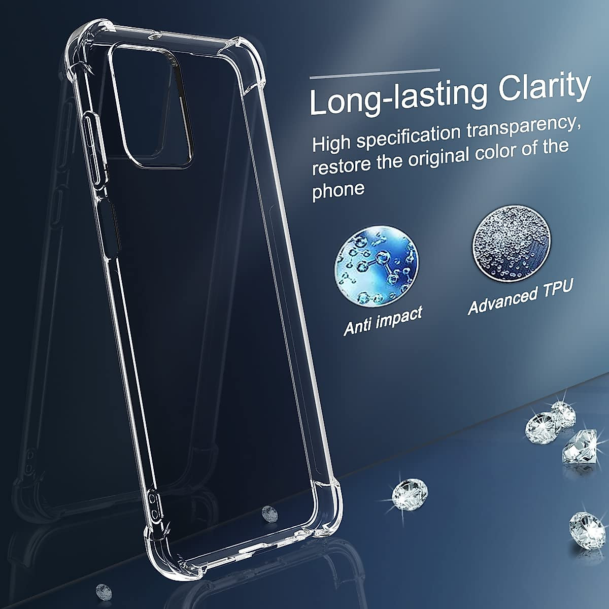 Osophter for Moto G 5G 2023 Case: Clear Girls Women Boys with Screen Protector Reinforced Corners TPU Shock-Absorption Flexible Motorola gG 5G 2023 Phone Cover(Clear)