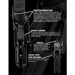 CYA Supply Co. Base IWB Concealed Carry Holster Veteran Owned Made in USA - Fits Ruger Max-9 Black