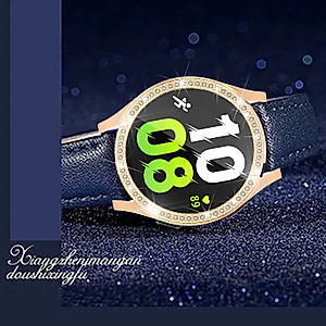 Wugongyan Screen Protector Case Compatible with Samsung Galaxy Watch 5 & Galaxy Watch 4 40mm 44mm Soft TPU Bling Diamond Case (7 Colors, 40mm)