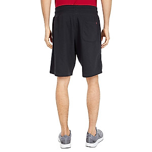 New Balance Men's NB Essentials Stacked Logo Short, Black , Large
