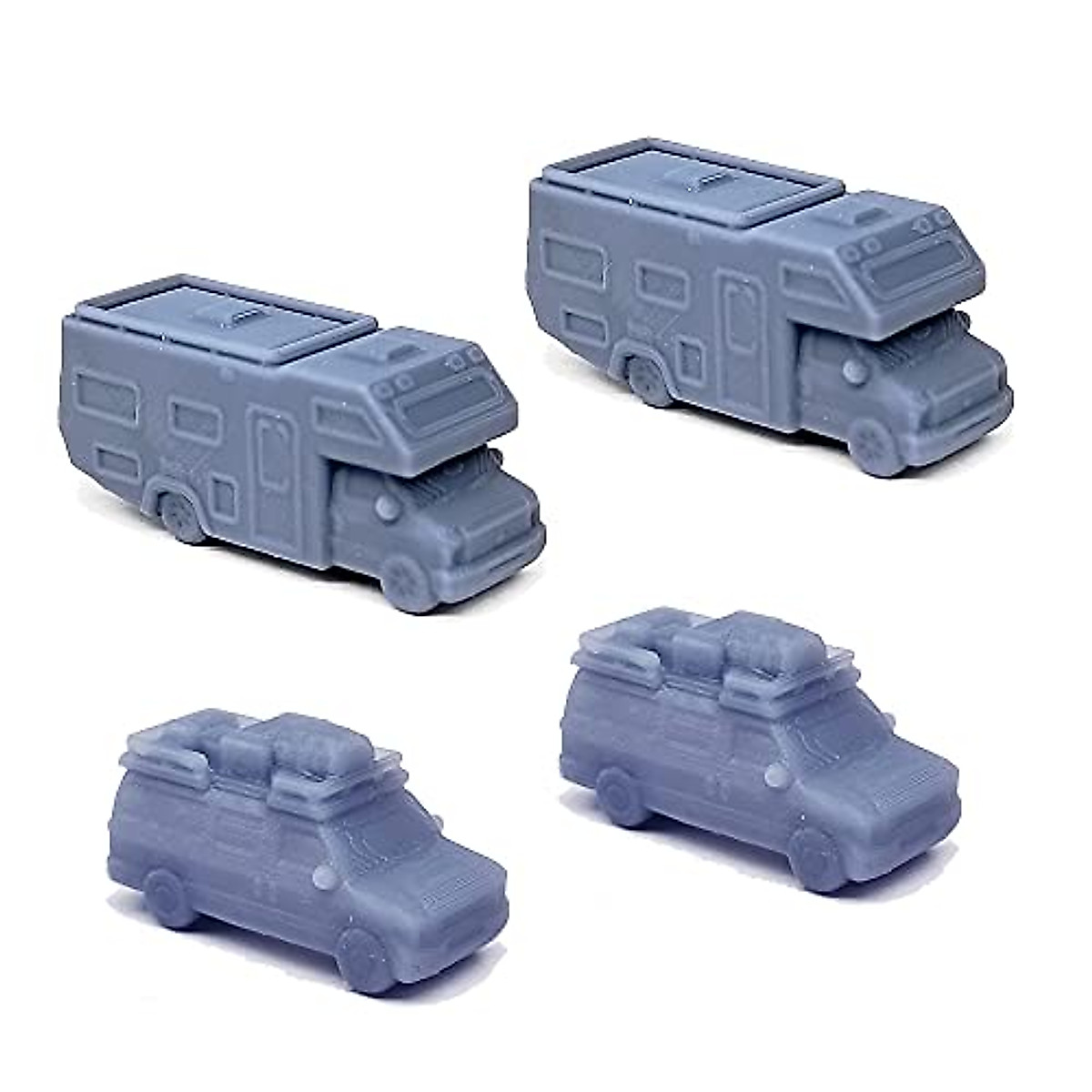 Outland Models Railroad Scenery Structure Camping Vehicle Set-RV & Van 1:160 N Scale