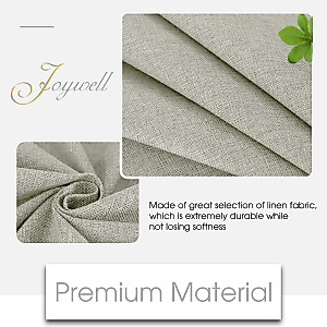 Joywell Linen Armrest Covers for Living Room Anti-Slip Sofa Arm Protector for Dogs, Cats, Pets Armchair Slipcover for Recliner with 4 Pockets for TV Remote Control, Phone, 1 Pcs, Silver Grey