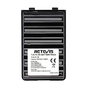 Retevis BL168 Two Way Radio Battery Compatible with Yaesu FT-60R VX-170 Vertex VX-150 VX-160 FT-60 FT-60E FT-60R FT-250E FT-250R FT-270E Walkie Talkie 7.2V 1800mAh Ni-MH Rechargeable Battery (1 Pack)