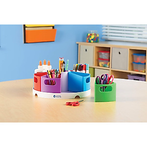 Learning Resources Create a Space Storage Center - 10 Piece set Art/Desk Organizer for Kids, Crayon/Homeschool Organizers and Storage