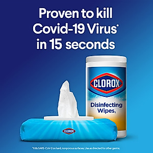 Clorox Disinfecting Wipes, Bleach Free Cleaning Wipes, Multi-surface Wipes, Fresh Scent & Crisp Lemon Value Pack, 75 Wipes (Pack of 3) - Packaging May Vary