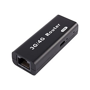 Portable 3G/4G WiFi WLAN Hotspot 150Mbps RJ45 USB Wireless Router Compatible with 400 USB 3G Modems, Supports Multiple OS, High Data Rate, Easy Plug and Play