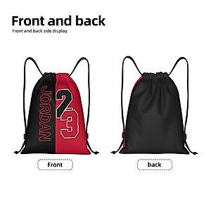 Number 23 Drawstring Backpack Sports Gym Bag Shopping Beach Sport Yoga Travel String Bag For Men Women