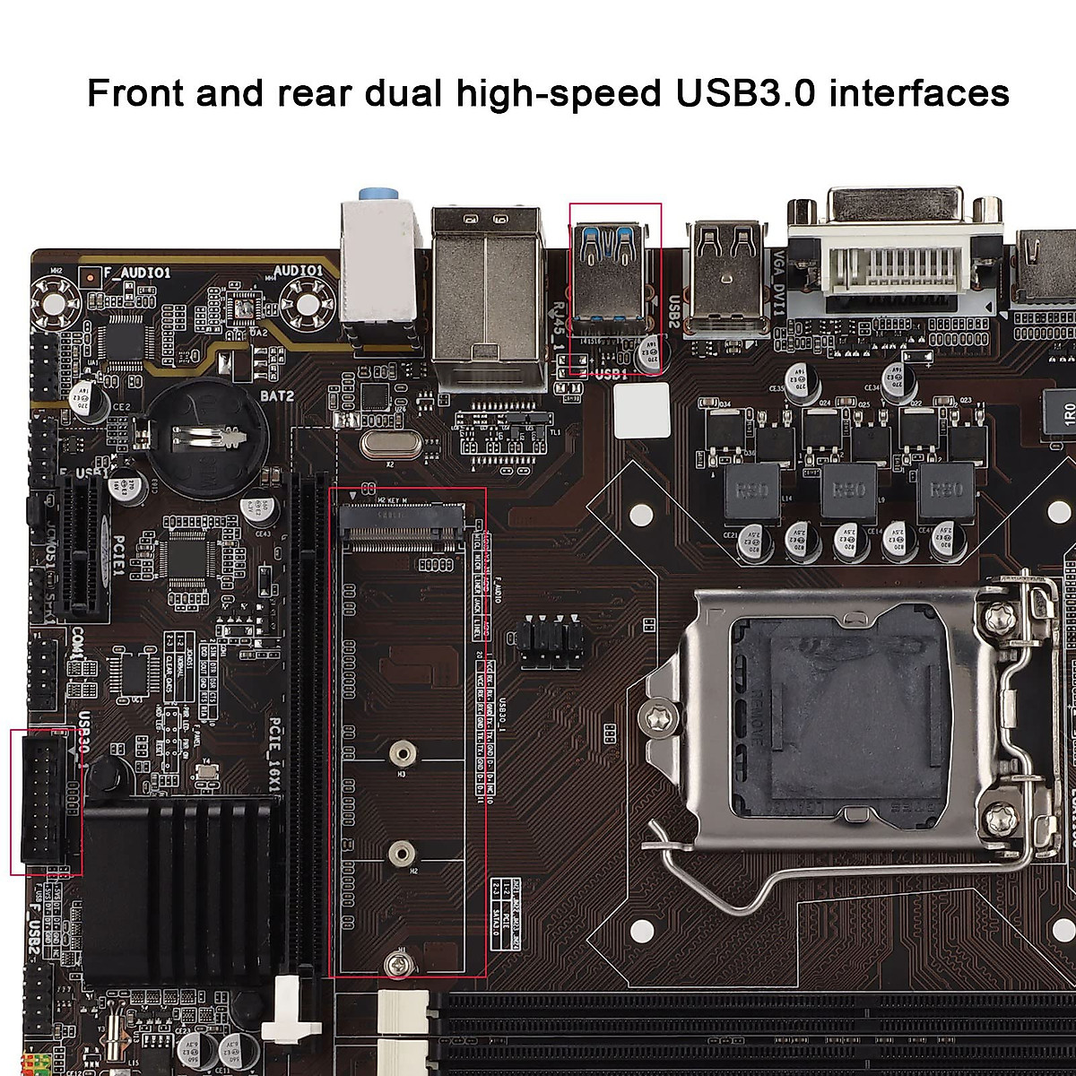 PC Motherboard, CPU LGA 1150 Socket, B85 Computer Motherboards, DDR3 1600/1333/1066MHz Memory, 100M Network Card, Gaming Mainrboard for Desktop Computers