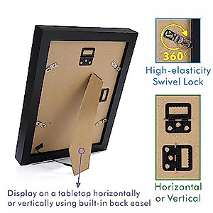 ZzHobbiEs 4 Grids Trading Cards Display Frame, Solid Wood Frame with 4 Pieces Magnetic Card Holder Wall Mount Or Table Stand Display for Football Basketball Collector Cards(Standard Cards, 4Grids)