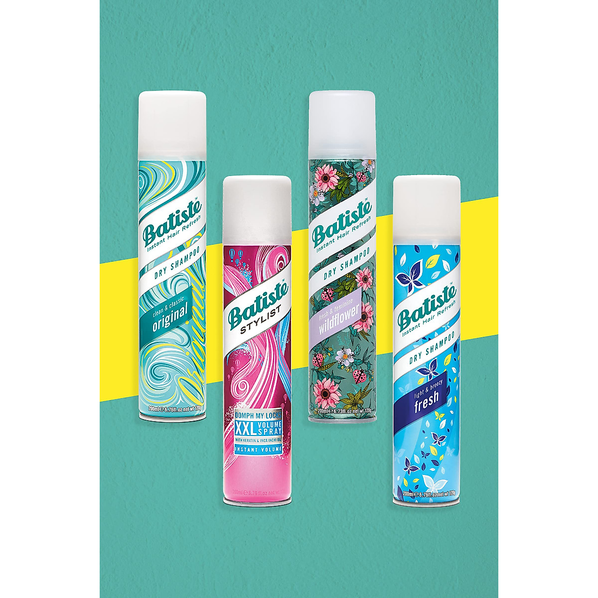 Batiste Shampoo Dry Bare 6.73 Ounce (200ml) (3 Pack)