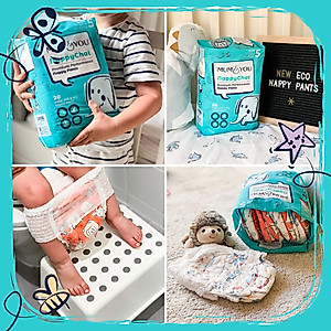 Mum & You Nappychat Premium Performance Eco Diaper Pants, Size 5 (20 diapers) Smart Tube Technology Leak Protection. 100% Recyclable. Hypoallergenic, Dermatologically-Tested. No Lotion, Perfume or Dye