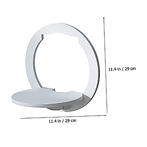 Garneck 3pcs File Cabinets for Home Office Laundry Room Shelves Kitchen Shelf Flower Pot Shelf Display Plant Pot Shelf Kitchen Wall Shelf Tv Table Wood-Based Panel White Cosmetic Tv Wall