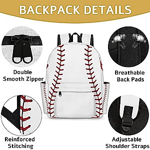 Toddler Backpack for Boys Girls, Kids Backpacks for Preschool, Kindergarten, Elementary School with Padded Back, Durable School Bags Children Bookbags Casual Travel Back Pack (Baseball)
