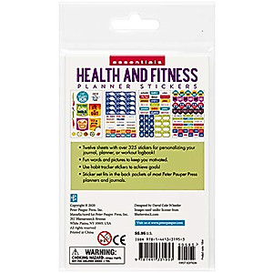 Essentials Health & Fitness Planner Stickers (Set of 325 Stickers)
