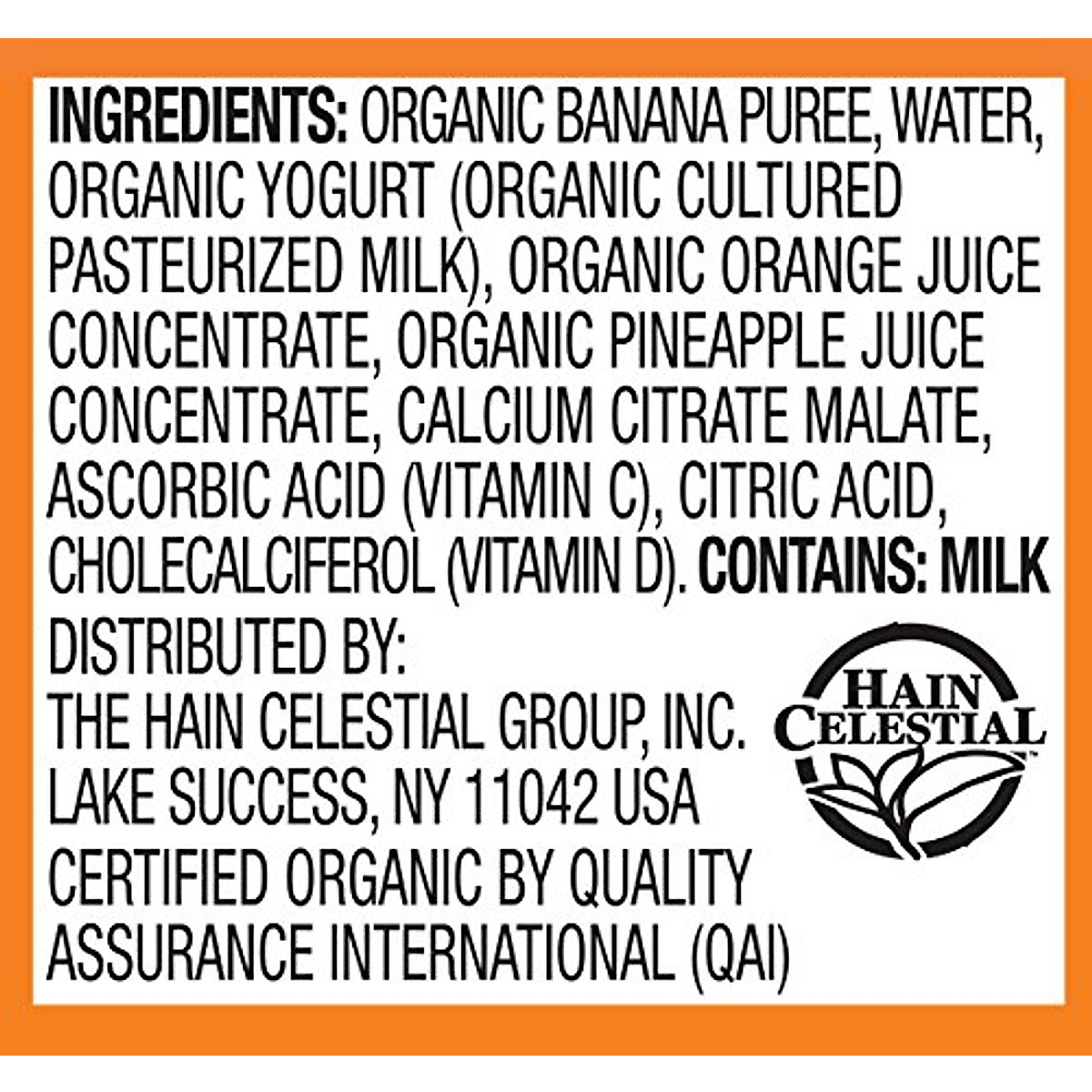 Earth's Best Organic Sesame Street Toddler Fruit Yogurt Smoothie, Pineapple, Orange and Banana, 4.2 oz. Pouch (Pack of 12)