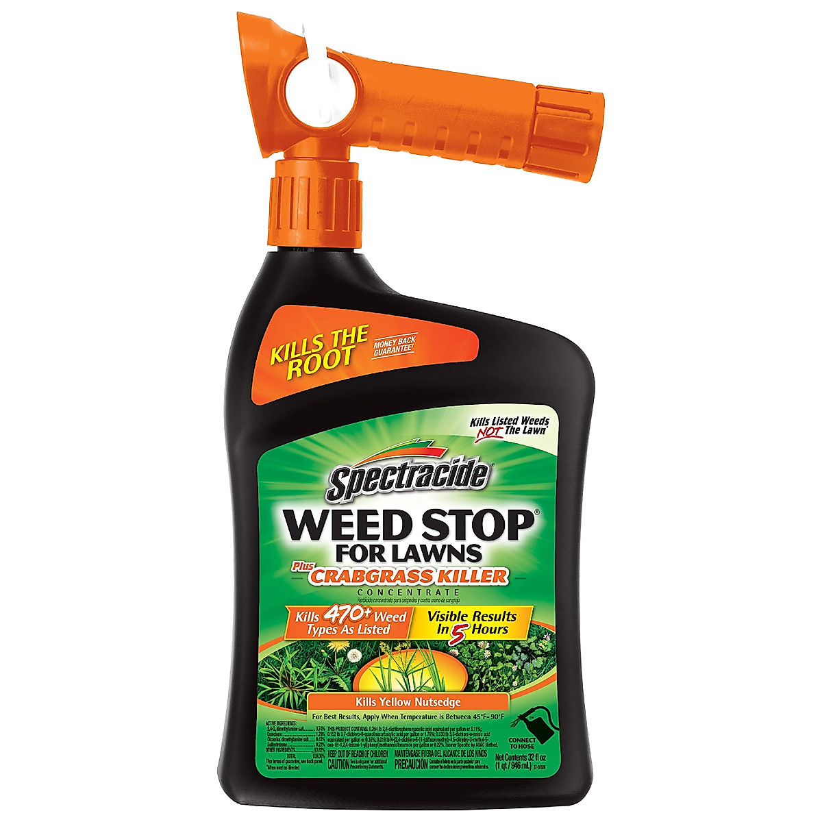Spectracide Weed Stop For Lawns + Crabgrass Killer Concentrate, 32-oz, 6-PK, Clear