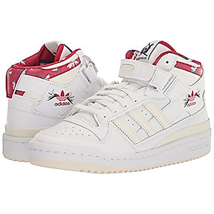 adidas Originals Womens Forum Mid White/Power Red 6, 6