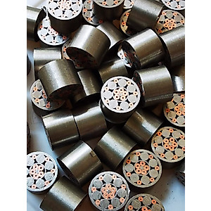 WellieSTR 5pcs (8x6mm) Mosaic Pin Pins Knife Handle Custom Knives Blank Blades Brass Copper Steel for Hunting Knives