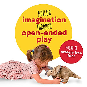 Dragon Drew Dinosaur T-Rex and Triceratops Plush Stuffed Animals | 2 Pack