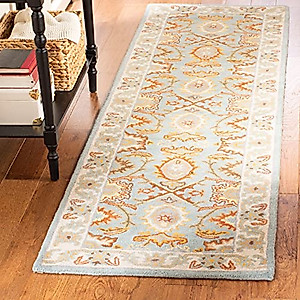 SAFAVIEH Heritage Collection 2' x 3' Rust / Beige HG734D Handmade Traditional Oriental Premium Wool Accent Rug