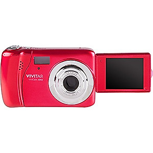Vivitar ViviCam VXX14 Selfie Digital Camera (Red) with 16GB Card + Case + Tripod + Reader + Kit